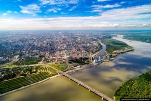 Barnaul – the view from above · Russia Travel Blog