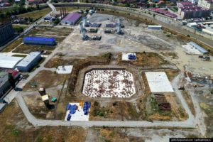 The rebuilt center of Grozny from above · Russia Travel Blog